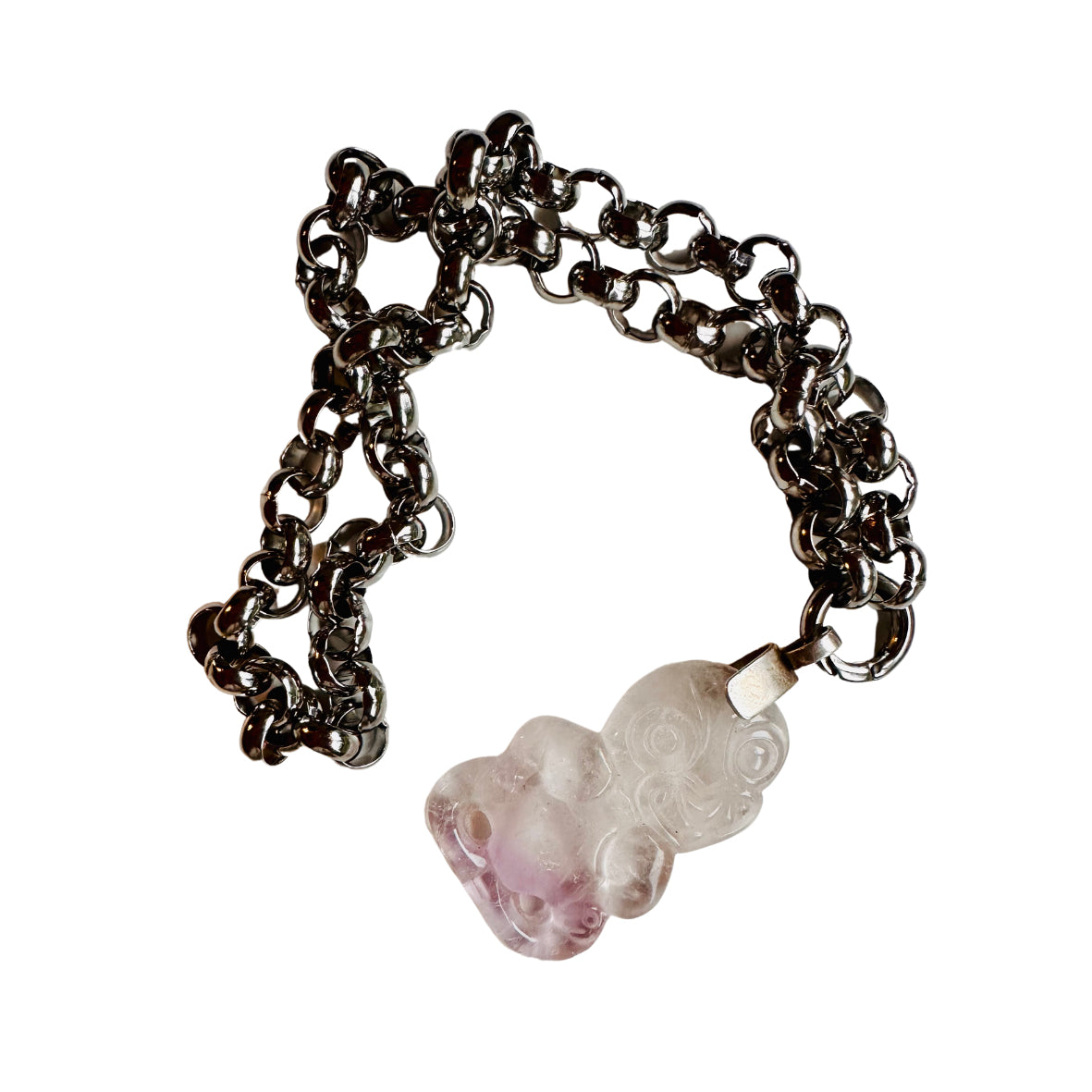 Lilac Amethyst Hei Tiki Pendant - Sisters Collective NZ