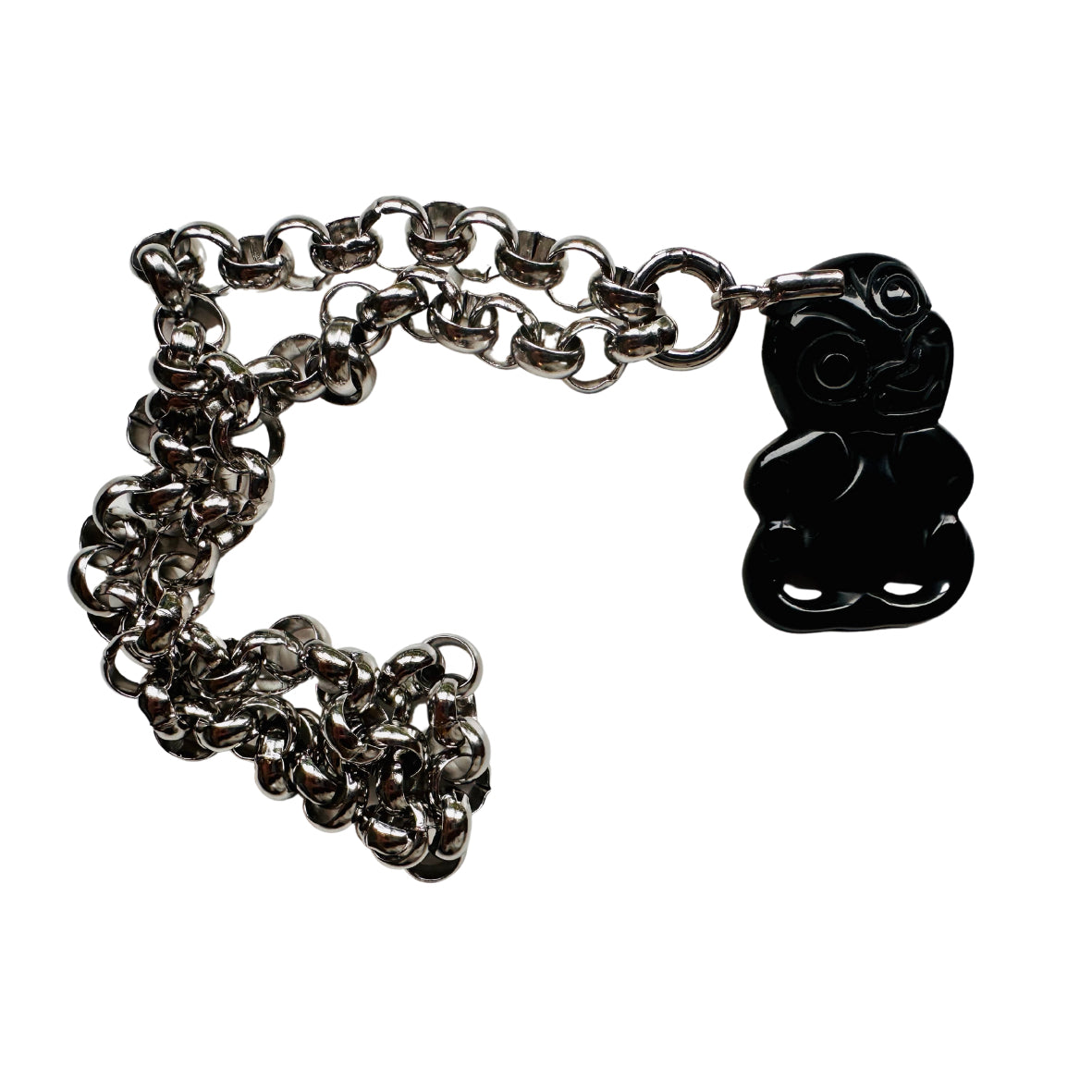 Black Obsidian Hei Tiki Pendant - NZ Jewellery – Sisters Collective NZ